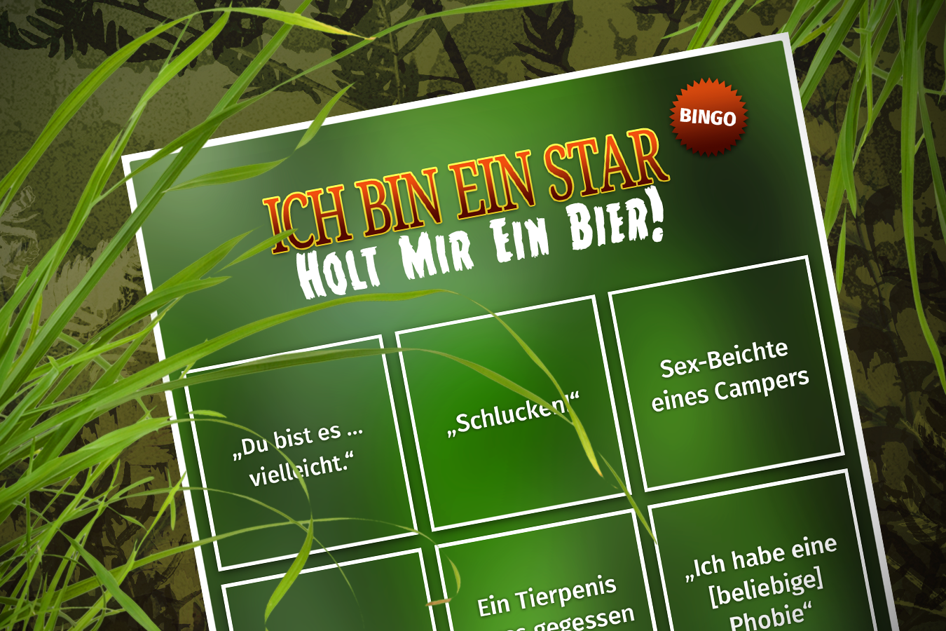 Dschungelcamp 2016 Das Bullshit Bingo Zur RTL Show GMX CH