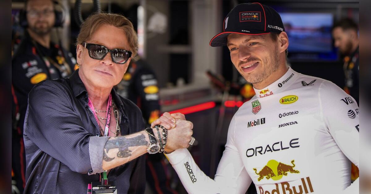 Musikstar bei der Formel 1: Max Verstappen begrüsst Axl Rose | GMX.CH