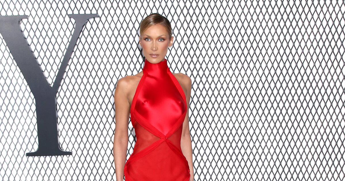 In ihrem roten Satin-Kleid ist Bella Hadid der Star des Abends | GMX.CH