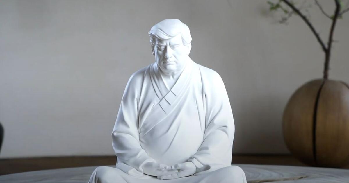 Meditieren mit Trump: Absurde Buddha-Statue aus China | GMX.CH